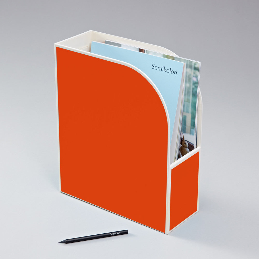 Semikolon Magazine Storage Box - Orange – Midoco Art & Office Supplies