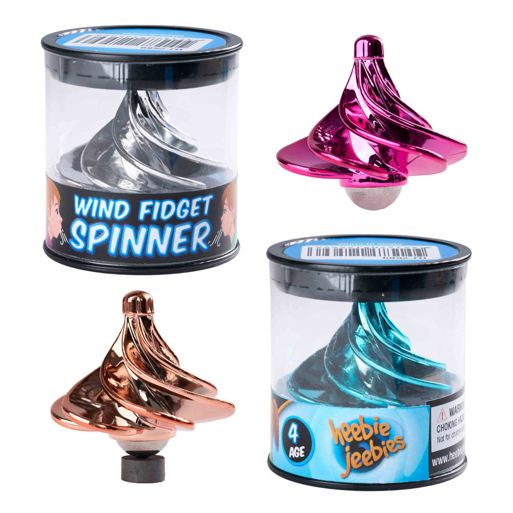 Heebie Jeebies Wind Fidget Spinner - Assorted – Midoco Art & Office ...