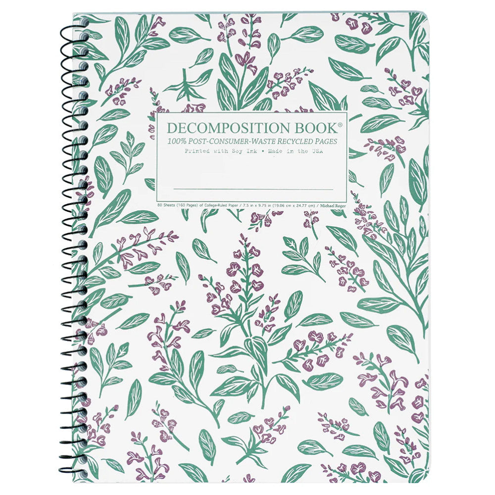 Decomposition Notebook, Coilbound - Sage – Midoco Art & Office Supplies