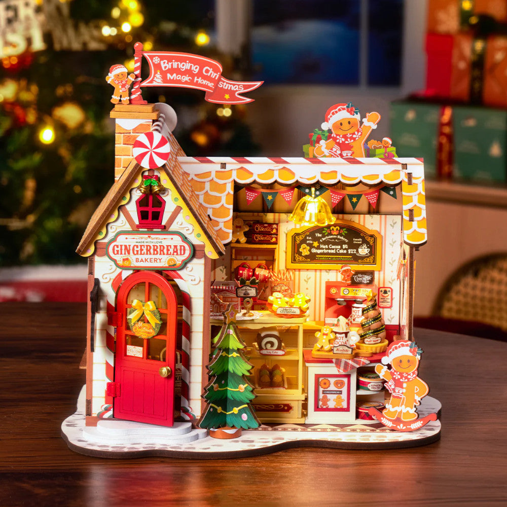 Robotime Rolife DIY Mini Model Kit - Gingerbread House – Midoco Art ...