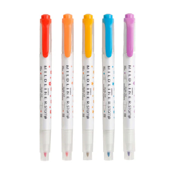 ZEBRA Mildliner Dual Ended Marker Stamp Set – Midoco Art & Office Supplies