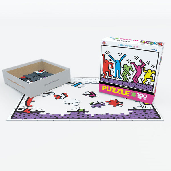 Eurographics 100pc Puzzle - Keith Haring Dancing Figures – Midoco Art ...