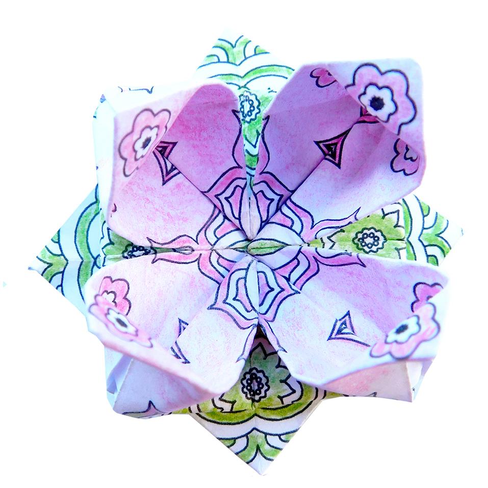 Fridolin Colouring Origami - Mandala Lotus – Midoco Art & Office Supplies