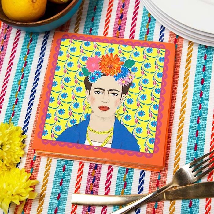 Talking Tables Lunch Napkins 20pk - Frida Kahlo – Midoco Art & Office ...