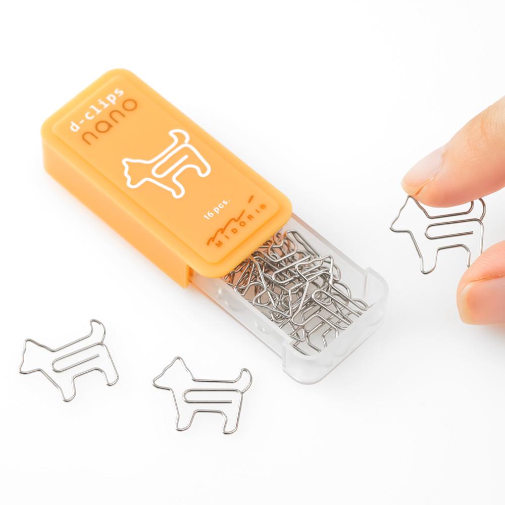 Midori D-Clips Nano Paper Clips - Dog – Midoco Art & Office Supplies