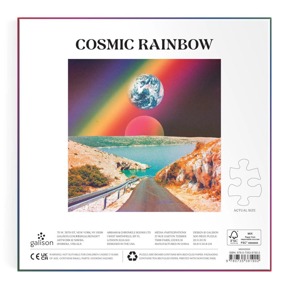 Galison 500pc Puzzle - Cosmic Rainbow – Midoco Art & Office Supplies