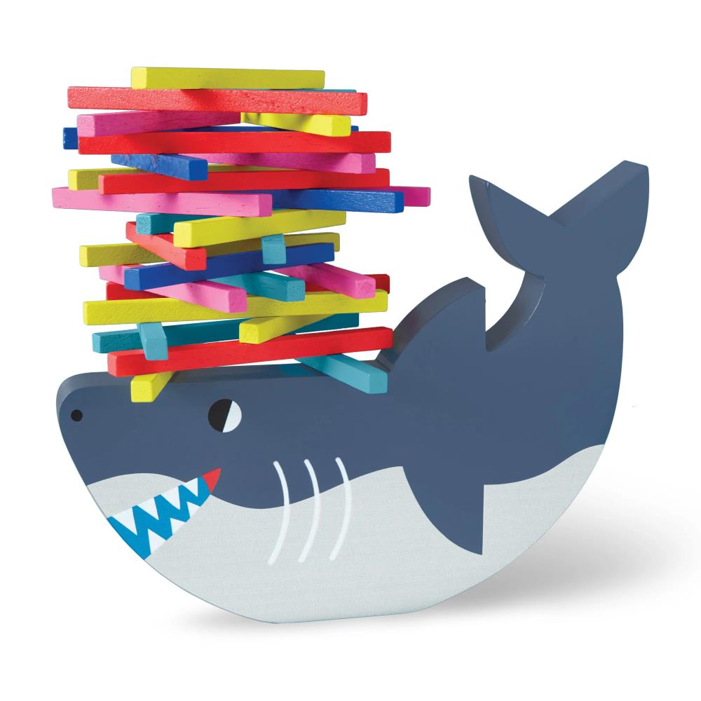 Mudpuppy Shark Stack-up! Wooden Balancing Game – Midoco Art & Office ...