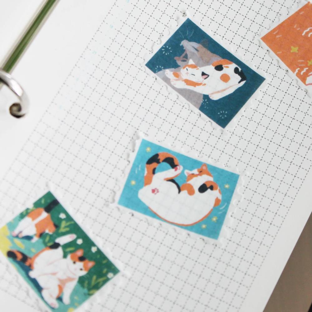 Mugobunni Washi Tape, Stamp Style - Calico Cat – Midoco Art & Office ...