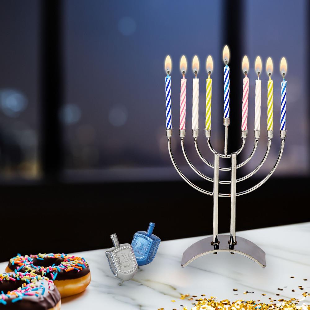 Rite Lite Mini Menorah Set with Birthday Candles – Midoco Art & Office ...
