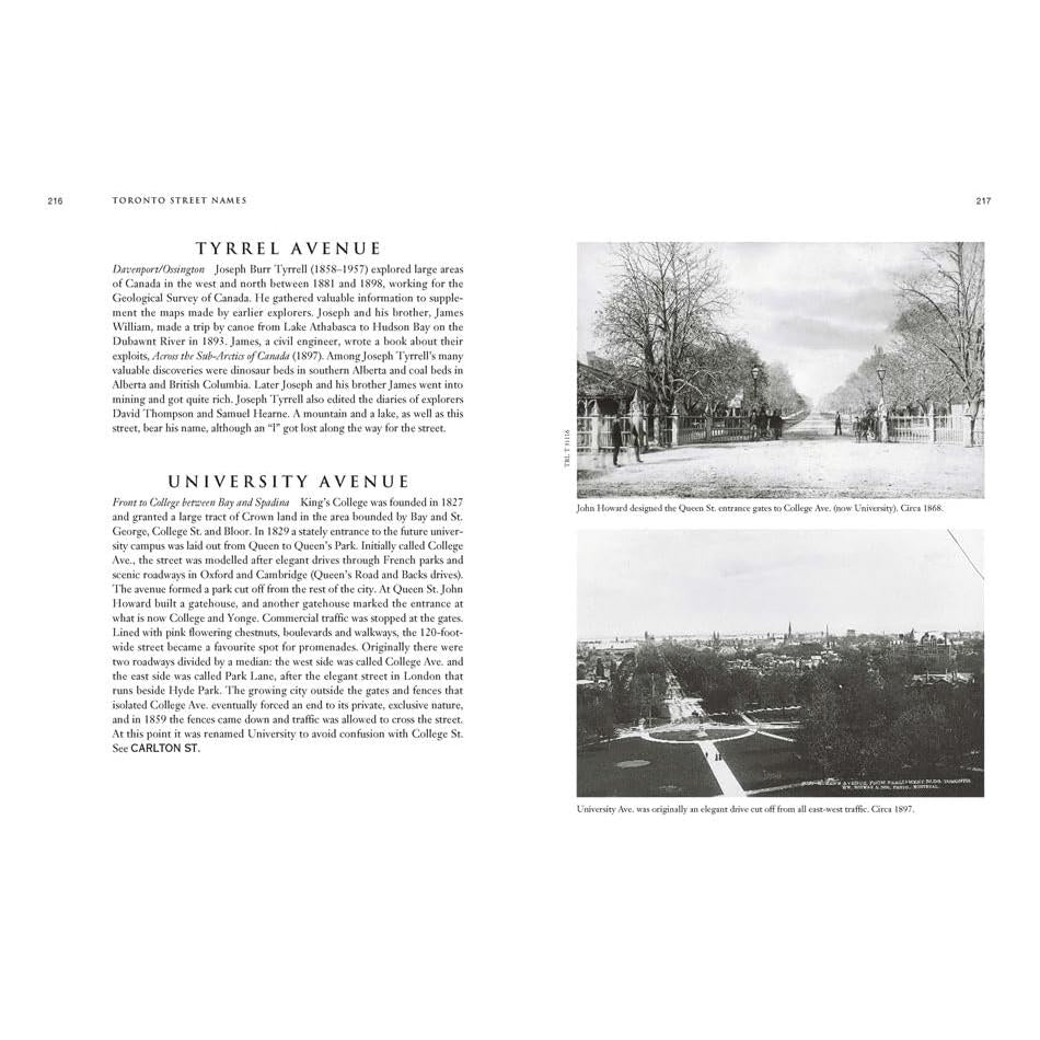 Toronto Street Names: An Illustrated Guide to Their Origins by Leonard ...