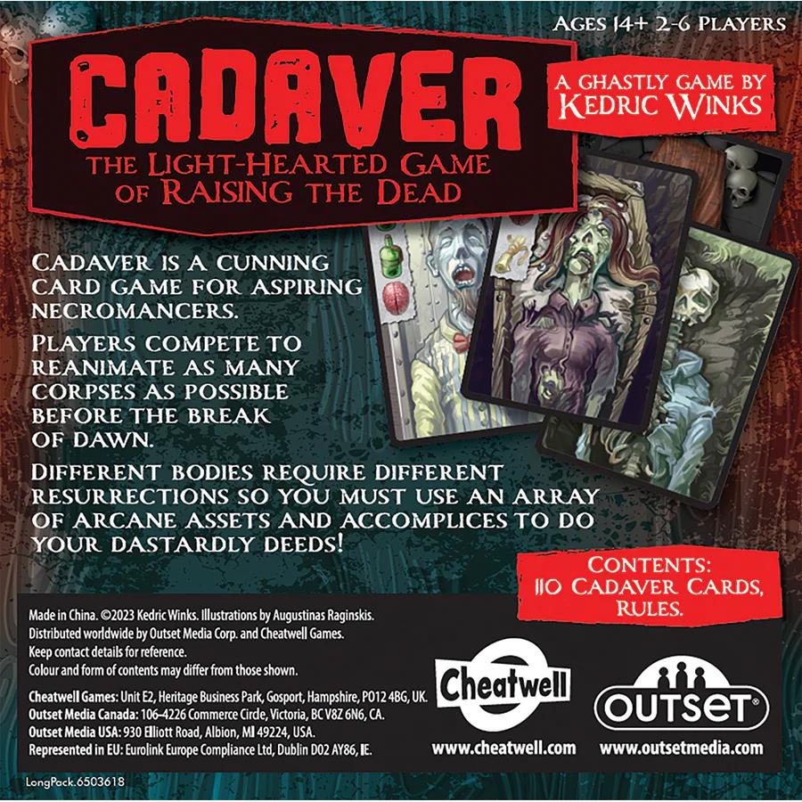 Outset Cadaver Strategy Card Game – Midoco Art & Office Supplies
