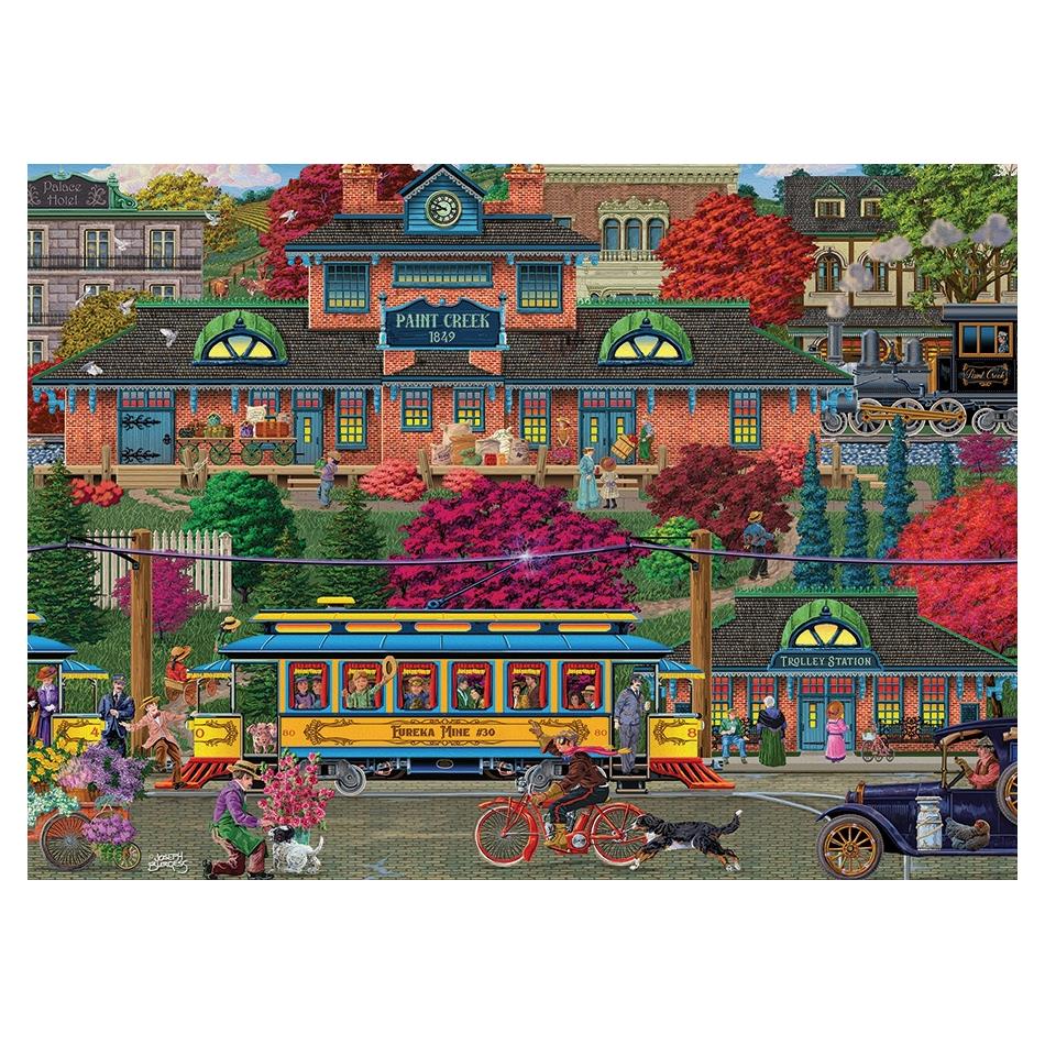 Midoco.ca: Cobble Hill Trolley Station Puzzle 500pc – Midoco Art ...