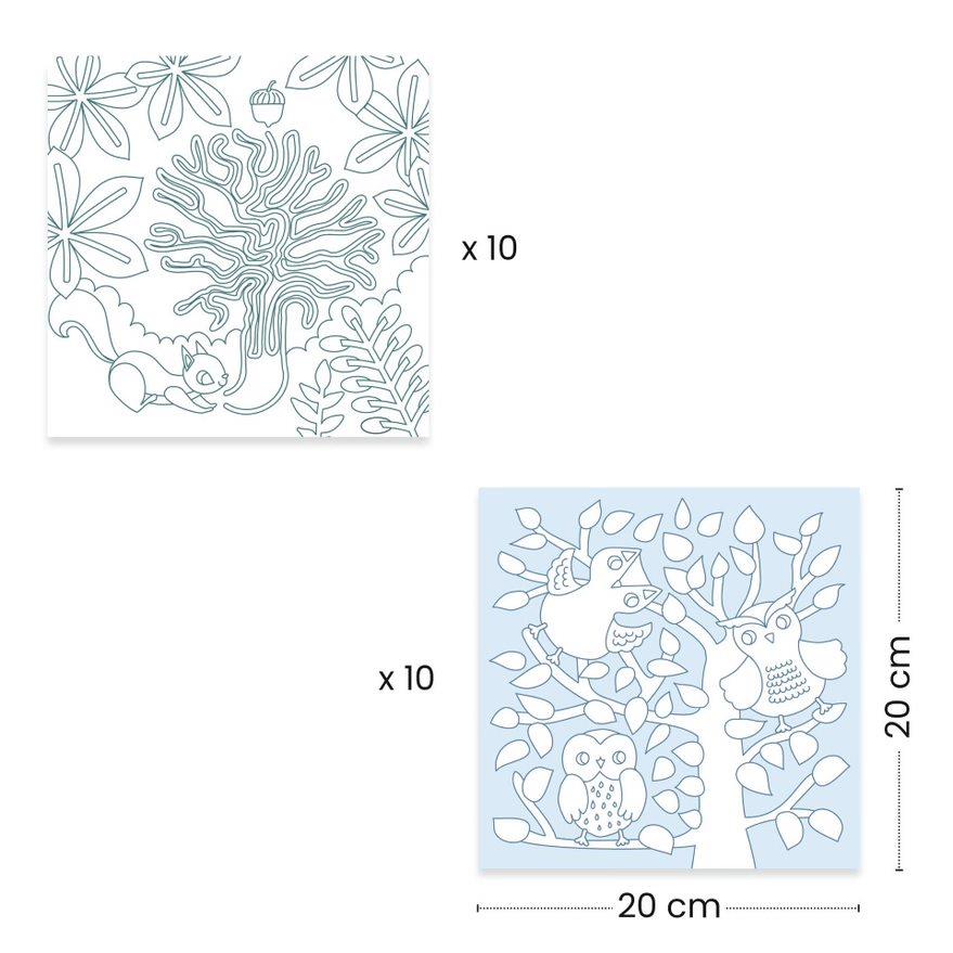 Djeco Colouring Activity Dispenser - Forest – Midoco Art & Office Supplies