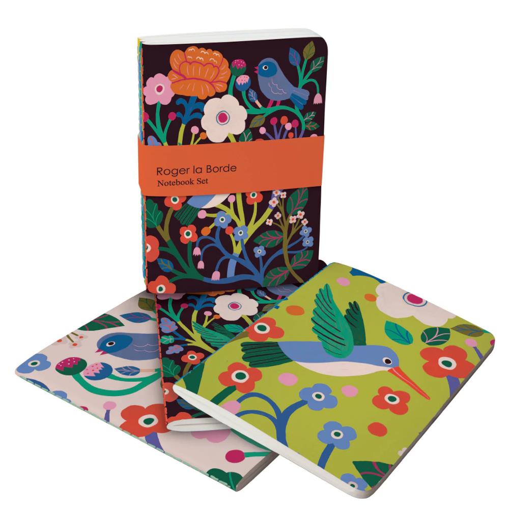 Roger la Borde A6 Notebook 3pk - Birdsong – Midoco Art & Office Supplies