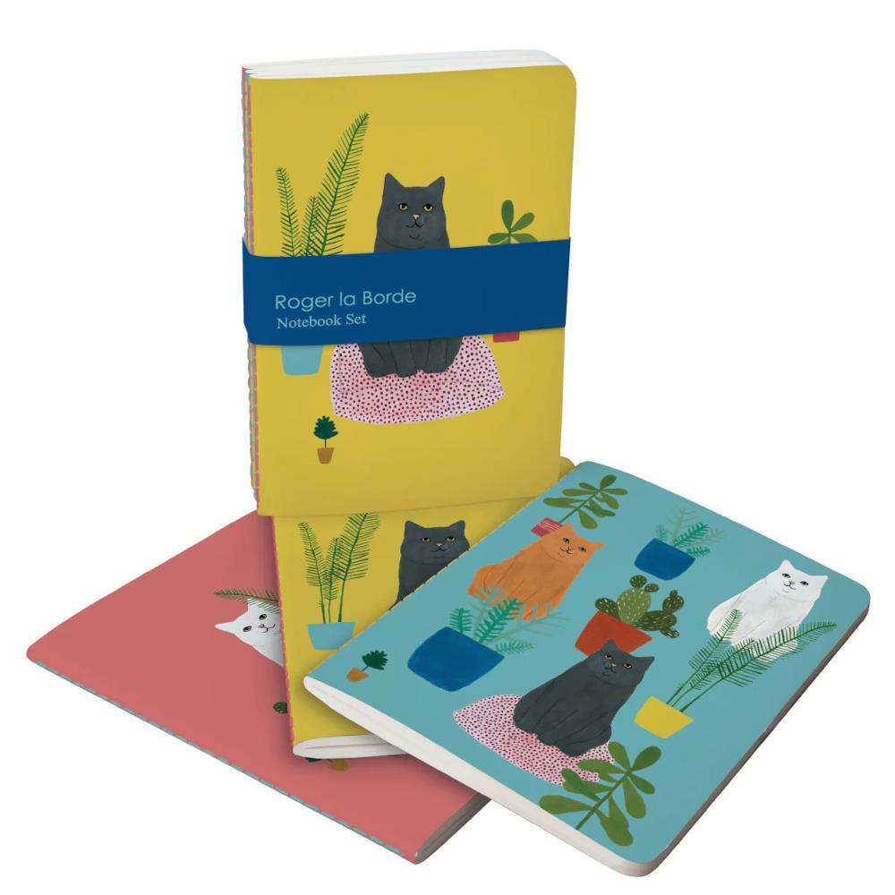 Roger la Borde A6 Notebook 3pk - ChouChou Cats – Midoco Art & Office ...