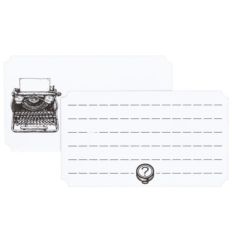 Abbott Mini Memo Notecards 50pk - Typewriter – Midoco Art & Office Supplies