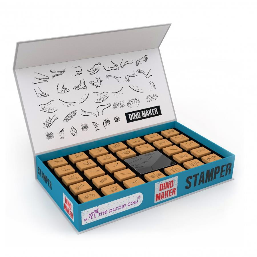 Purple Cow Stamper Set - Dino Maker – Midoco Art & Office Supplies