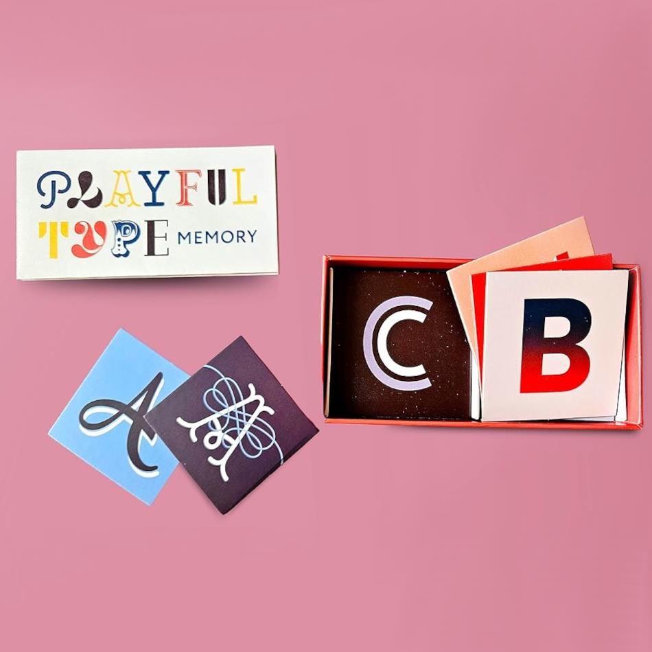Laurence King Memory Game - Playful Type – Midoco Art & Office Supplies