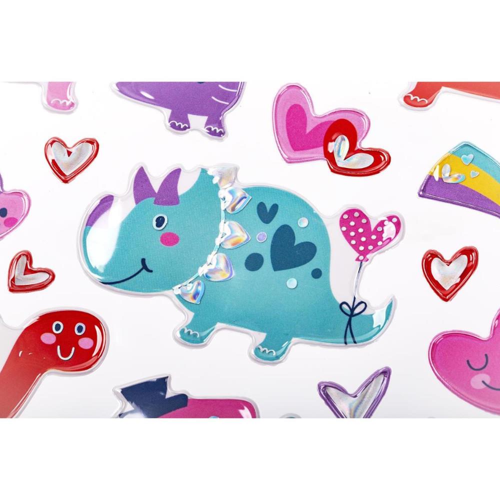 CTG Foil Embossed Stickers - Dinosaurs and Hearts – Midoco Art & Office ...