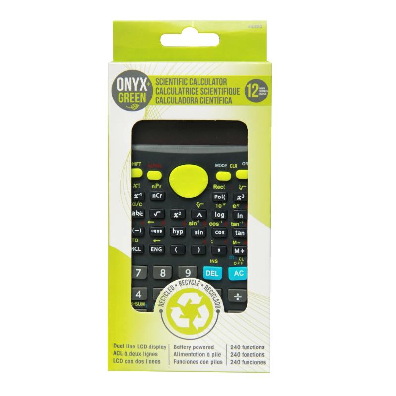 Onyx & Green Scientific Calculator – Midoco Art & Office Supplies