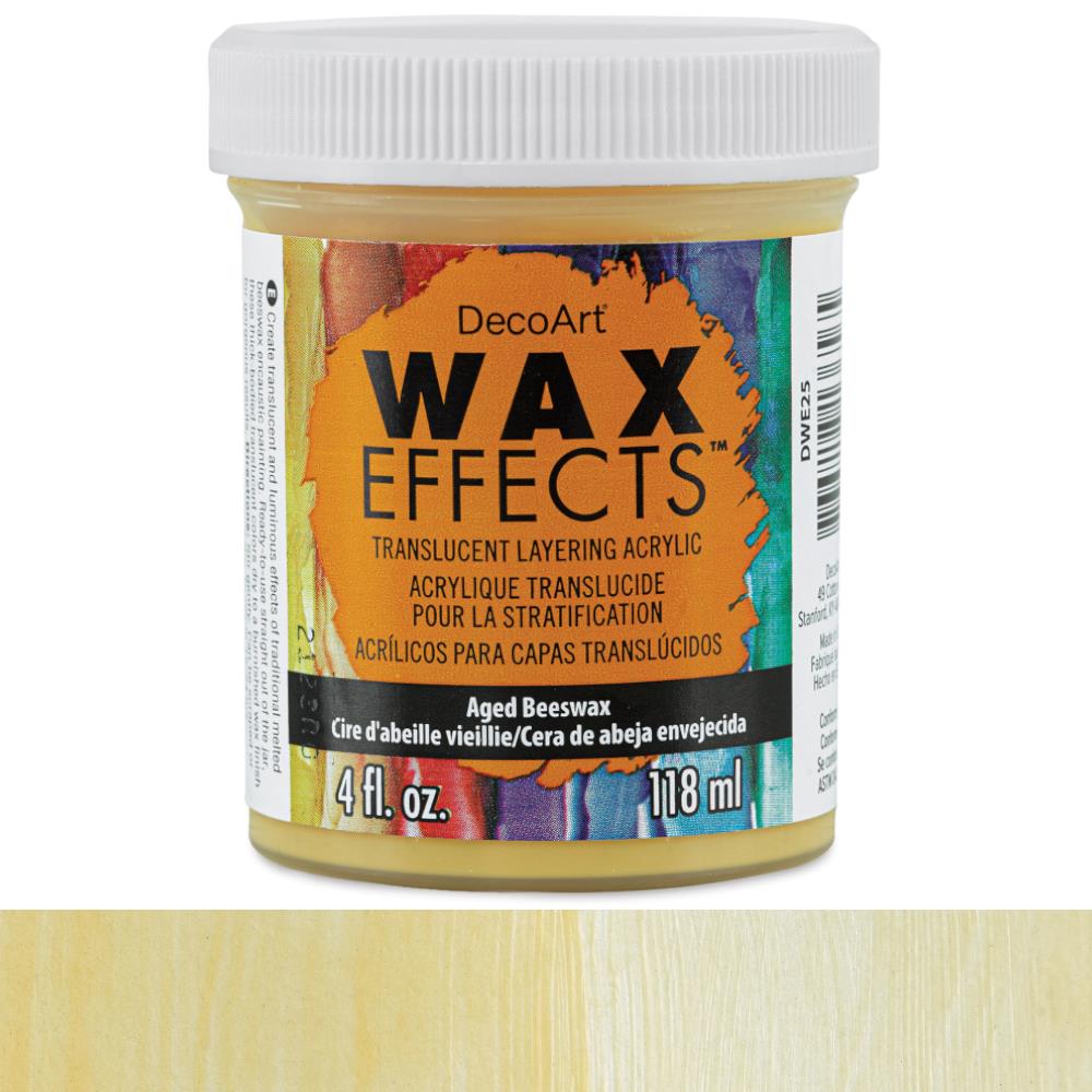 DecoArt Wax Effects Translucent Layering Acrylic 4oz - Aged Beeswax ...