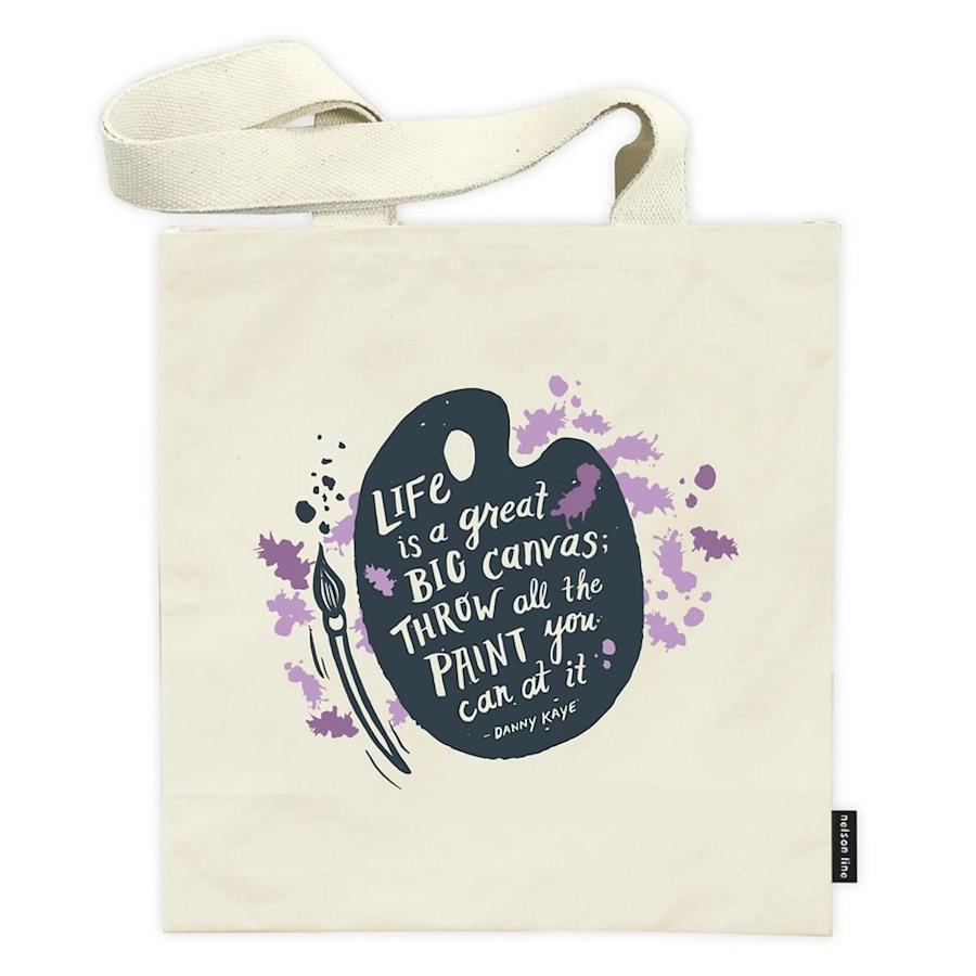 Nelson Line Quip Tote Bag - Life's A Canvas – Midoco Art & Office Supplies