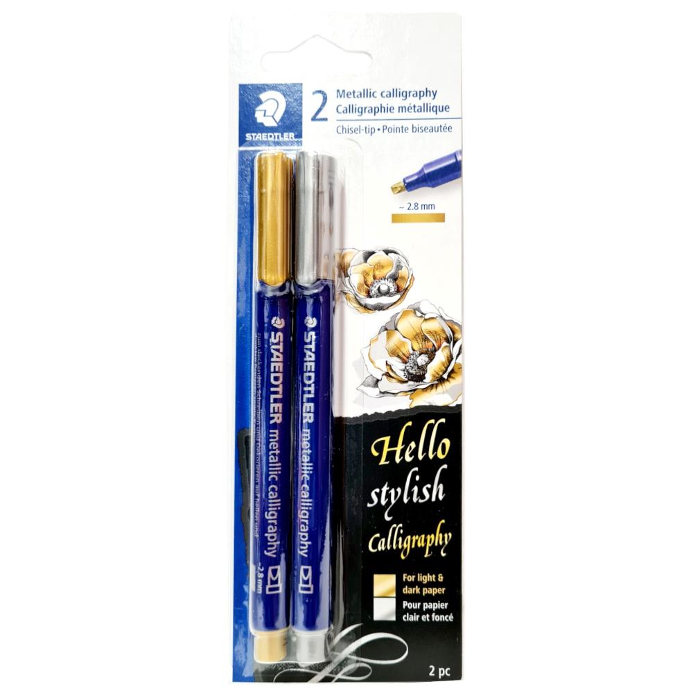 Staedtler Metallic Calligraphy Marker 2pk – Midoco Art & Office Supplies