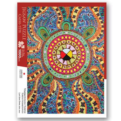 Oscardo 1000pc Puzzle - Leah Dorion: Wahkotowin Turtle – Midoco Art ...
