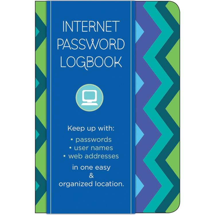 Rock Point Internet Password Logbook, Zig-Zag Pattern – Midoco Art ...