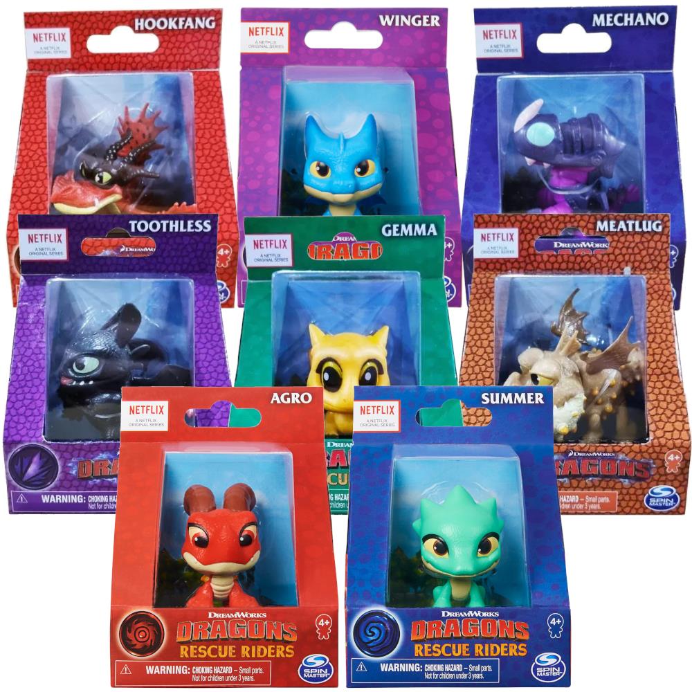 DreamWorks Dragons Collectible Mini Dragon Figures – Midoco Art ...