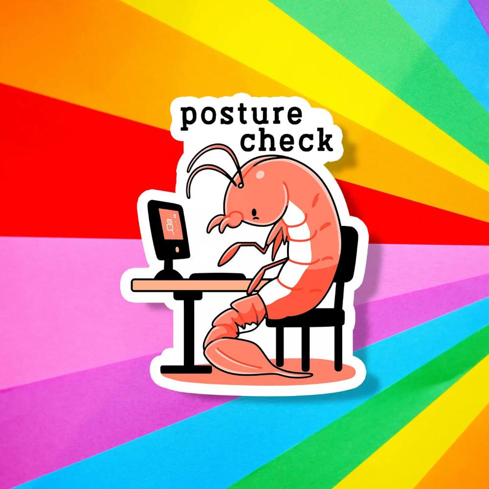 Prickly Cactus Collage Sticker - Posture Check – Midoco Art & Office ...