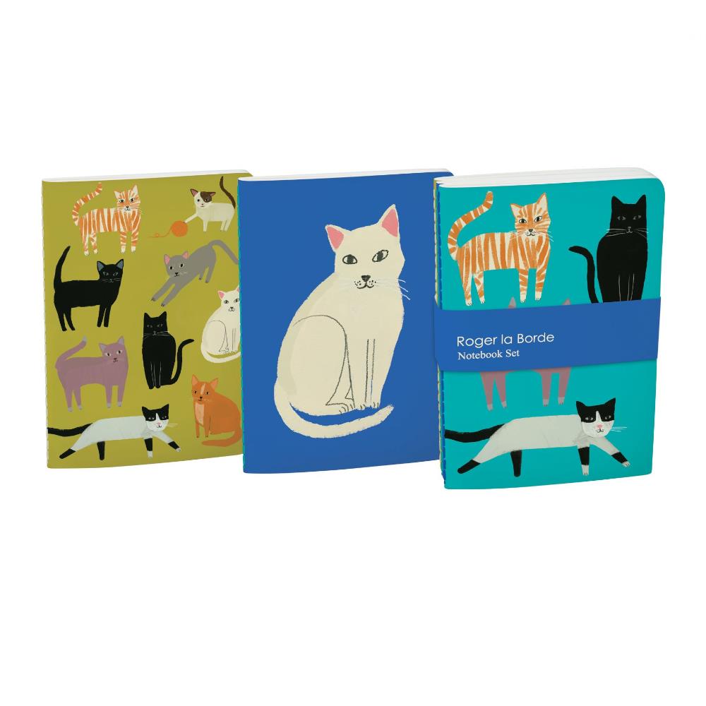 Roger la Borde A6 Notebook 3pk - Pretty Paws – Midoco Art & Office Supplies