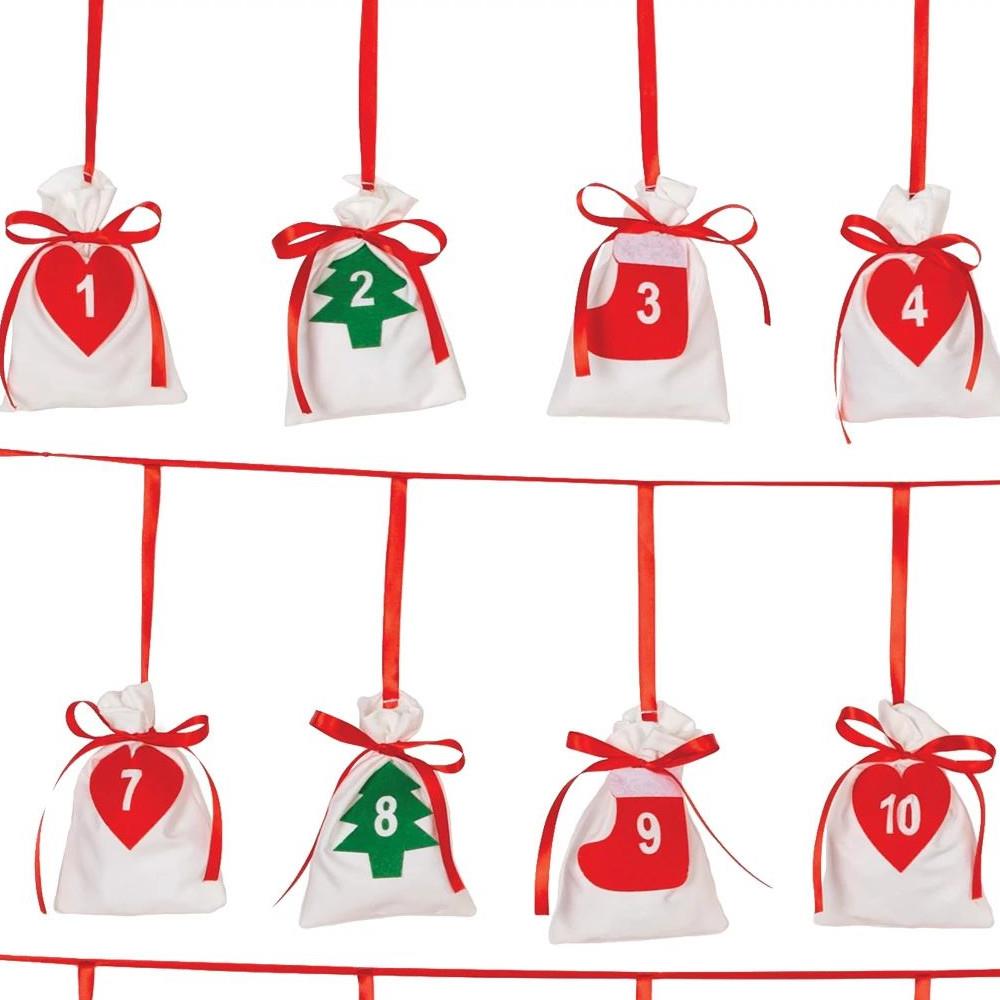 Amscan Christmas Advent Pouch Garland – Midoco Art & Office Supplies