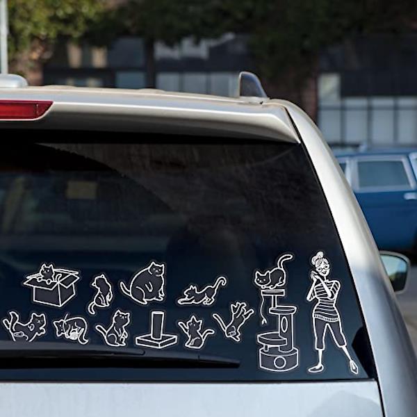 GAMAGO Cat Lady Car Stickers – Midoco Art & Office Supplies