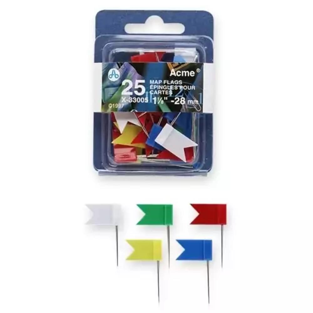 Acme Map Flag Pins Mini – Midoco Art & Office Supplies