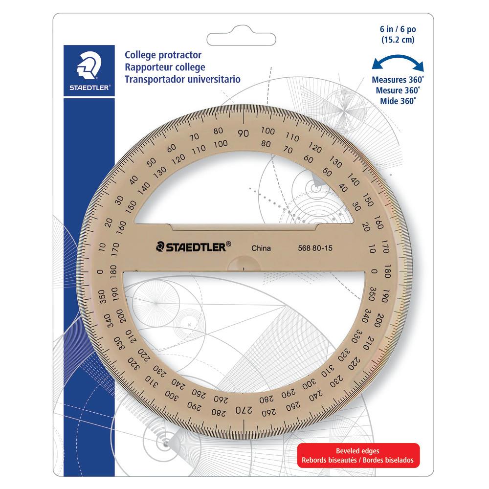 Midoco.ca: Staedtler Protractor Tinted 6" 360deg – Midoco Art & Office ...