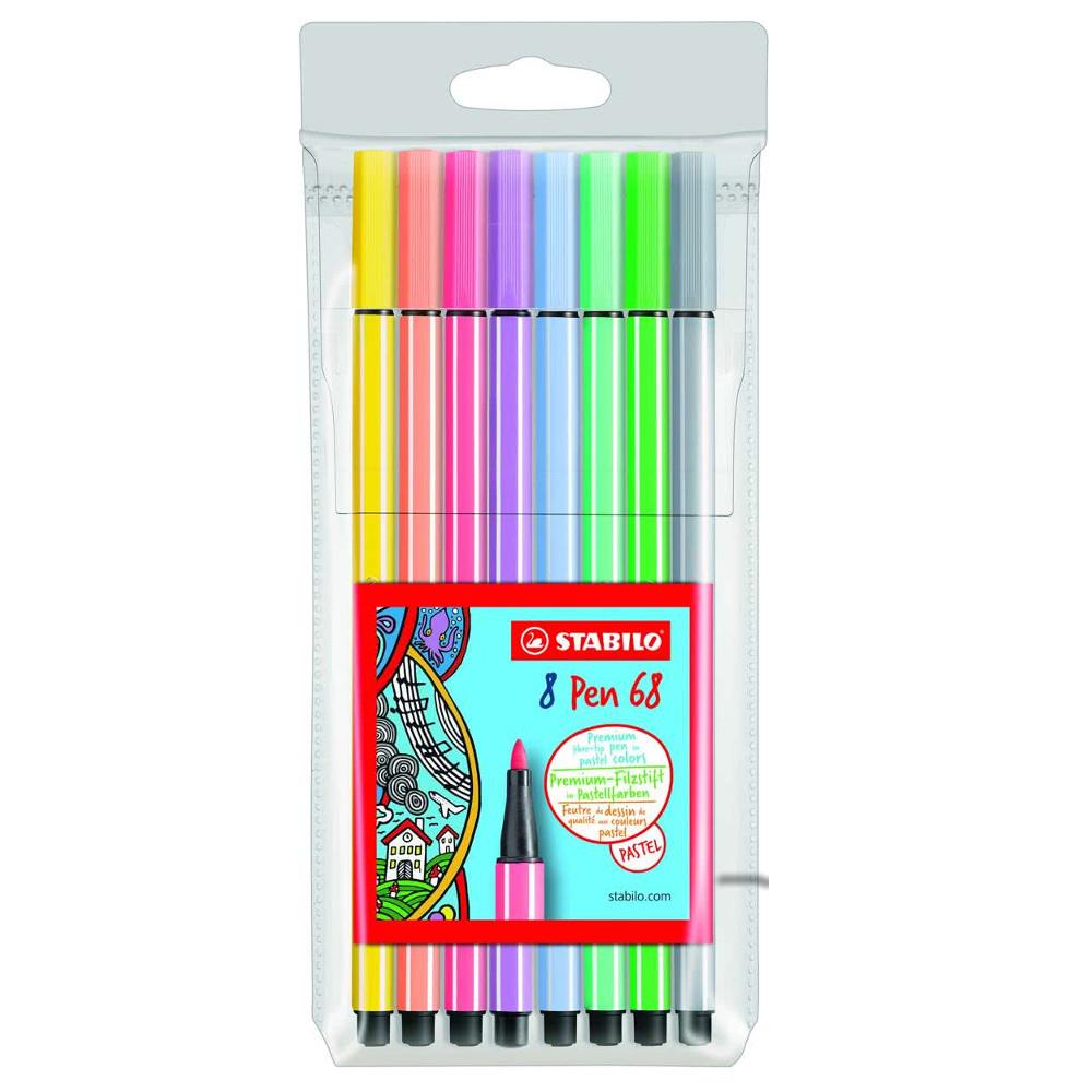 Midoco.ca: Stabilo Pen 68-8pk Fine Line Set – Midoco Art & Office Supplies