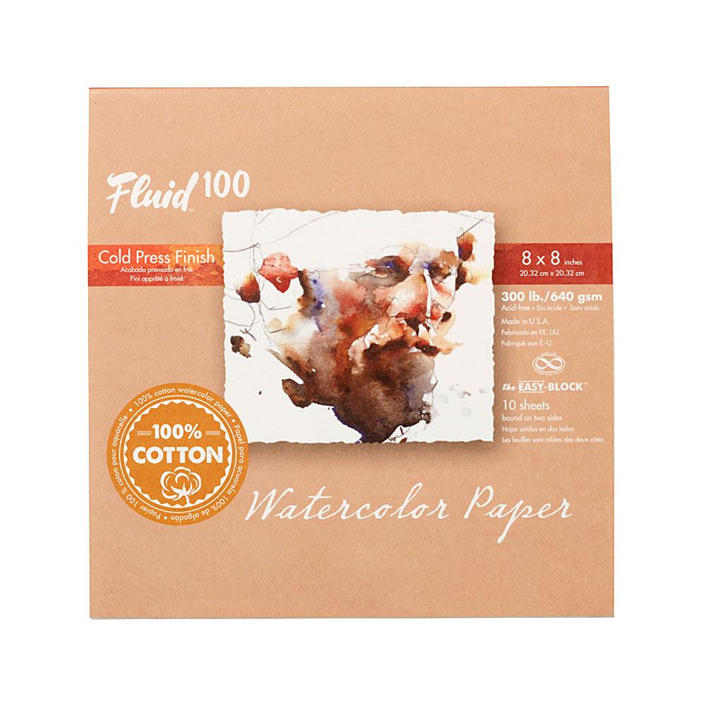 Midoco.ca: Fluid100 Cold Pressed Watercolour Block 8"x8" 300lb – Midoco ...