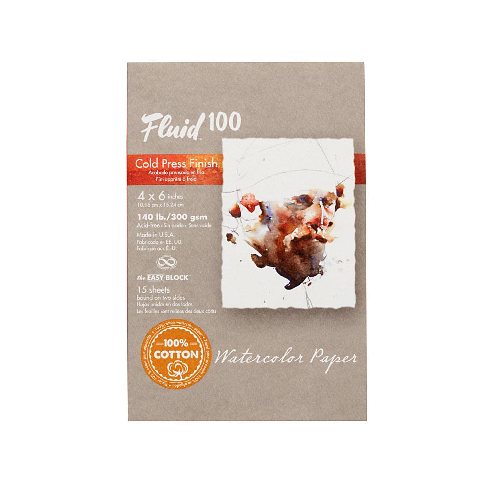 Midoco.ca: Fluid100 Cold Pressed Watercolour Block 4"x6" 140lb – Midoco ...
