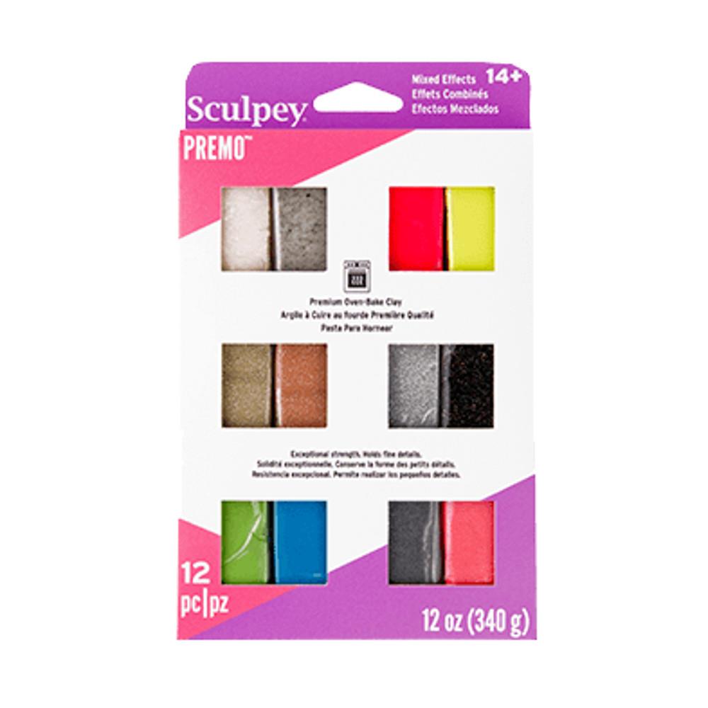 Sculpey Premo 12pc Clay Mixed Effect – Midoco Art & Office Supplies