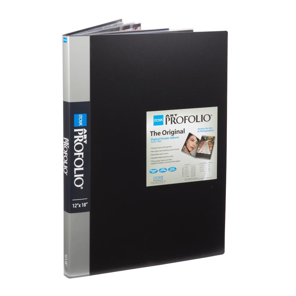 Itoya Art ProFolio, Black 24-Sleeve 12x18" – Midoco Art & Office Supplies