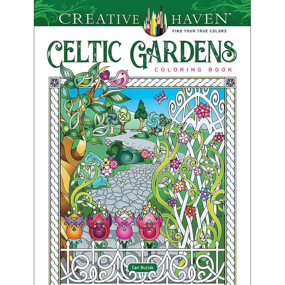 Creative Haven Colouring Book - Celtic Gardens – Midoco Art & Office ...